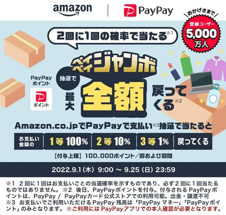 PayPay、Amazonで高確＆還元率のキャンペーンを実施中！ – 9月25日まで - OTONA LIFE | オトナライフ